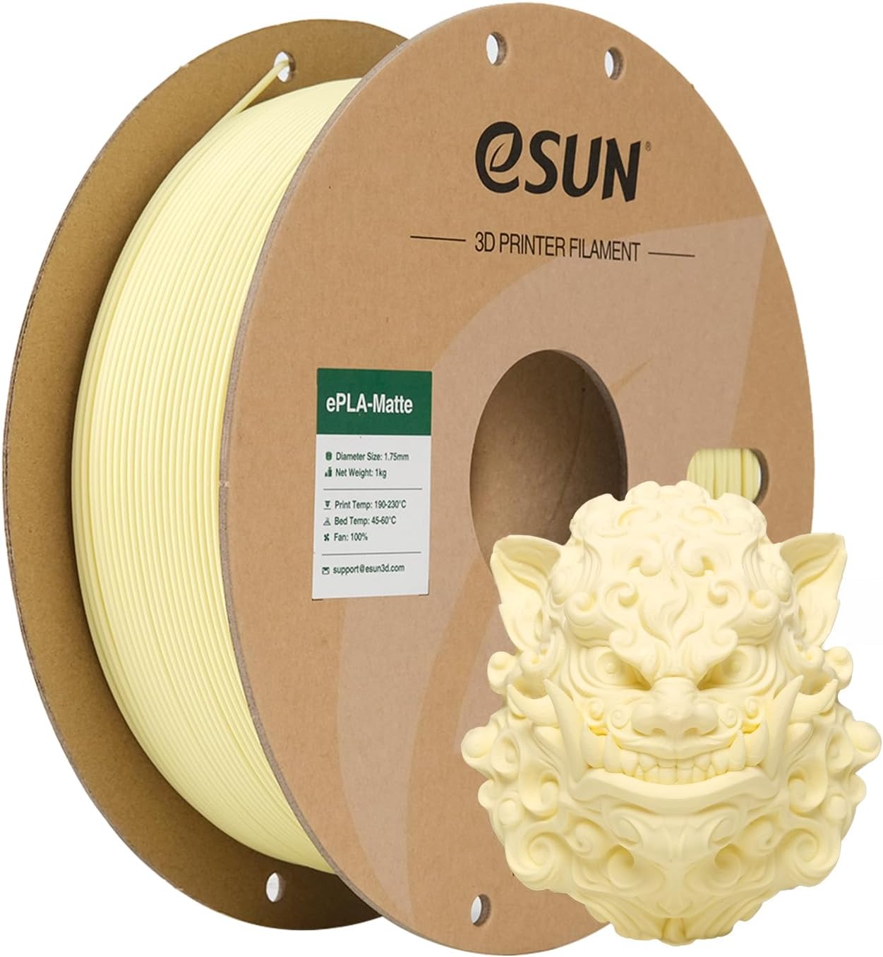 eSUN Upgraded Matte PLA Filament 1.75mm, Matte PLA 3D Printer Filament ...