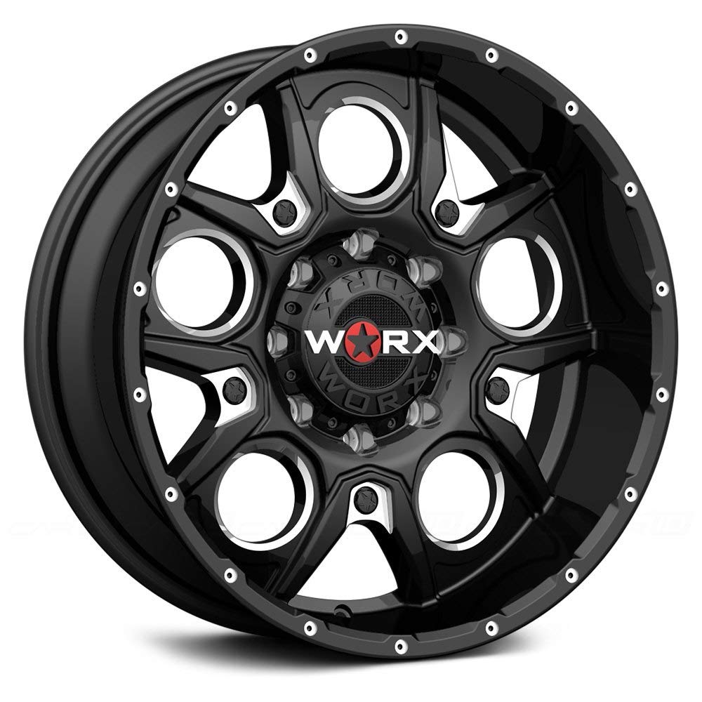Ion Alloy Style 179 Black/MACHINED Wheel Face/Lip (16 x 8. inches /5 x 114