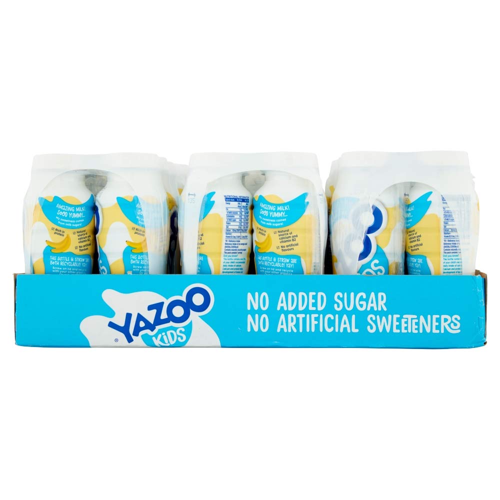 Buy YAZOO KiDS No Added Sugar Banana Milk Drink 200ml (Pack of 24 ...