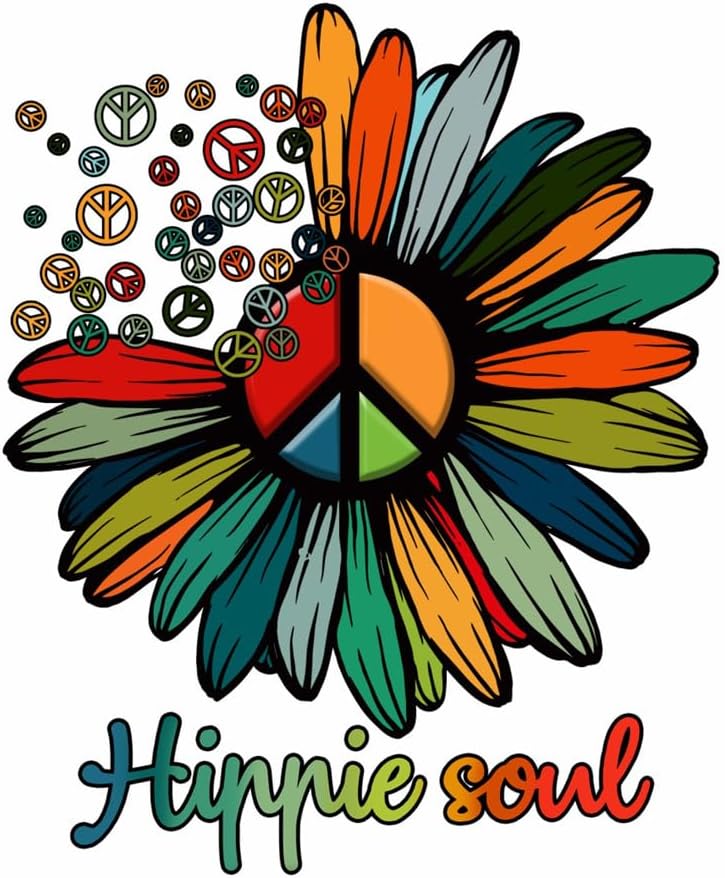 Amazon.com - Daisy Peace Sign Hippie Soul Flower Lovers Gifts Window ...