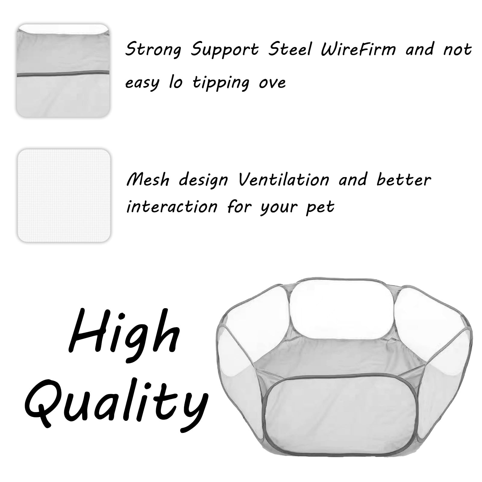 Snapklik.com : Small Animals Playpen, Portable Pop-up Open Interactive ...