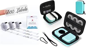 Amazon.com : Memoking Clear D30 Label Maker Tape - 14x30mm Transparent ...