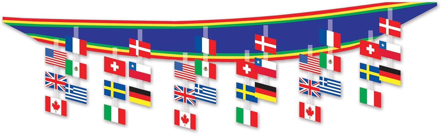 Amazon.com: International Flag Ceiling Decor: Other Products: Home ...