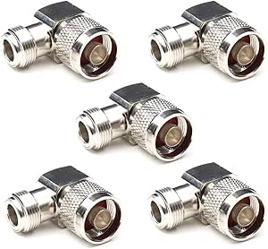 N Type Connectors,ANHAN N Male to Female Adapter Right Angle N Coax ...