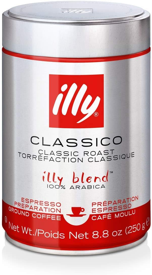 Amazon.com : Illy Classico Ground Espresso, Medium Roast, 100% Arabica ...