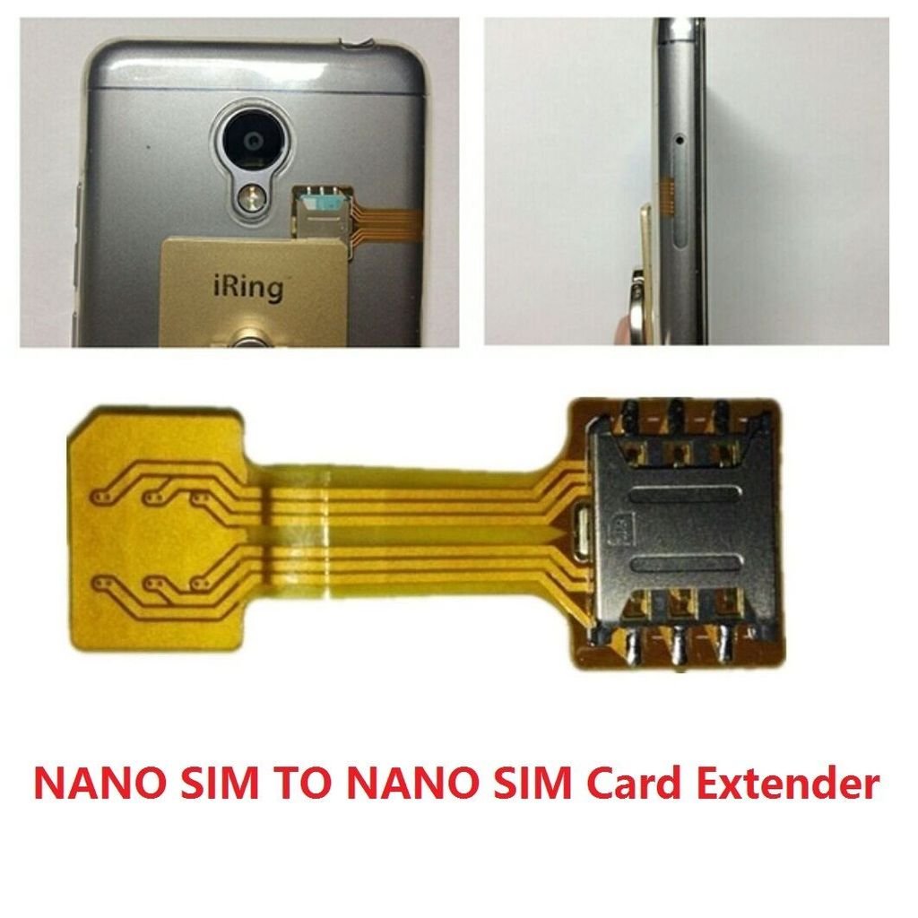 Hybrid Double Dual SIM Card Micro SD Adapter Extender( Nano SIM Adapter ...