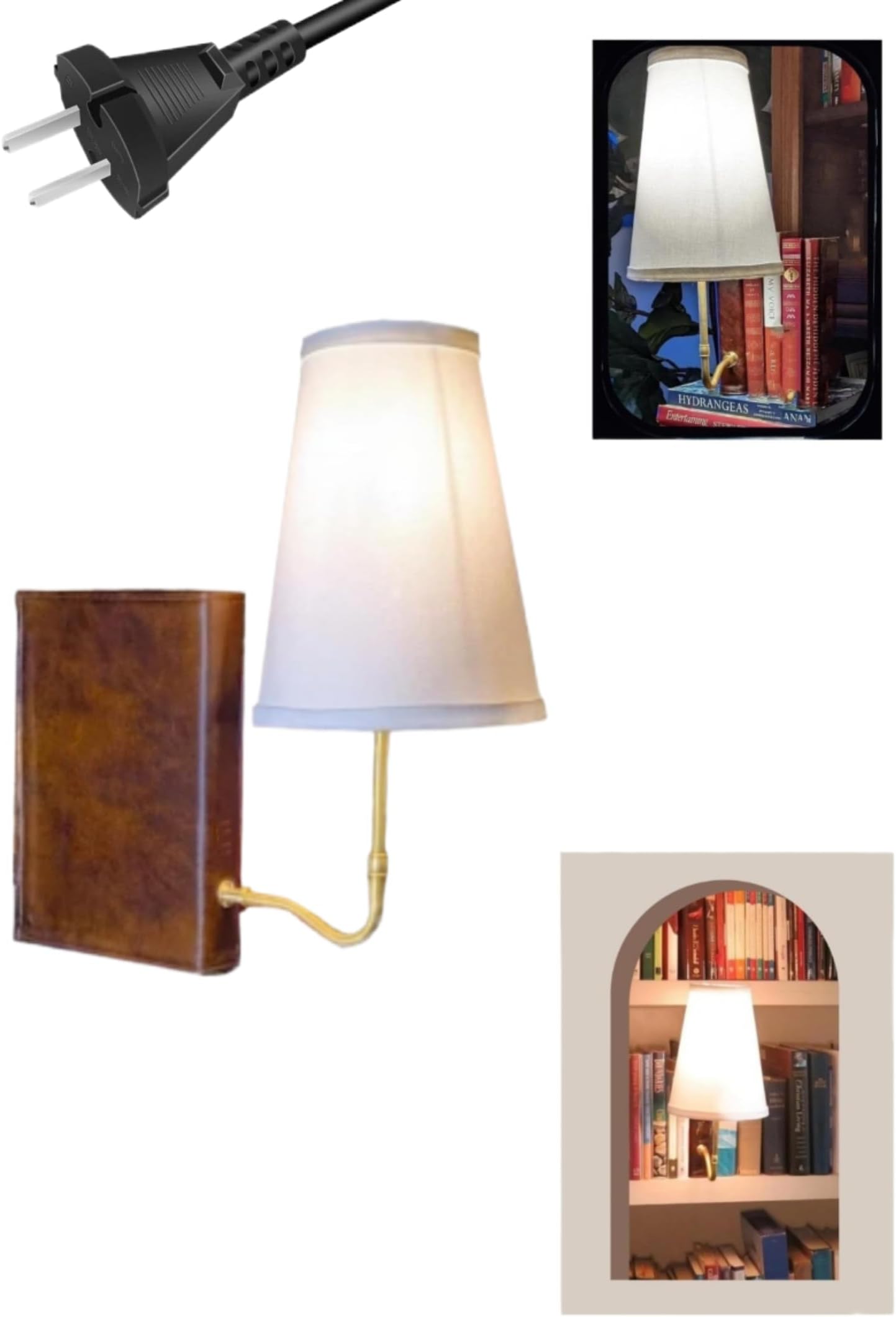 The Classic Literary Lamp,Literary lamp,Bookshelf Lamps,Library Book ...