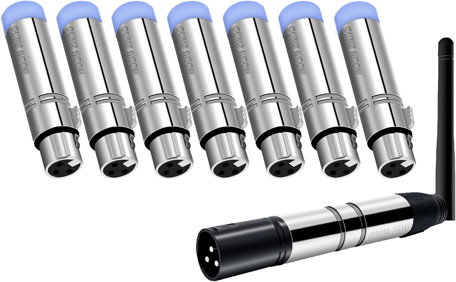 Amazon.com: Wireless DMX, OUNS MOON 8PCS Metal 2.4G DMX512 1 Male ...