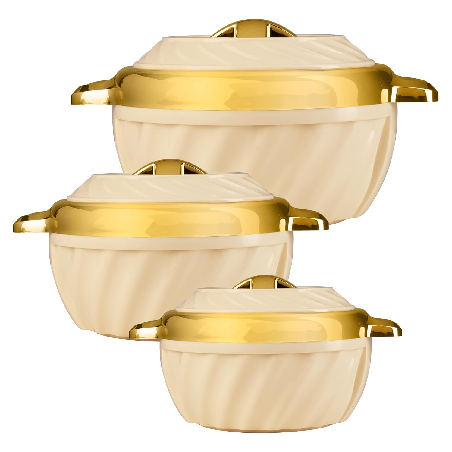 Buy SELVEL Insulated Double Walled Casserole Set of 3 | Hot Pot | Hot ...