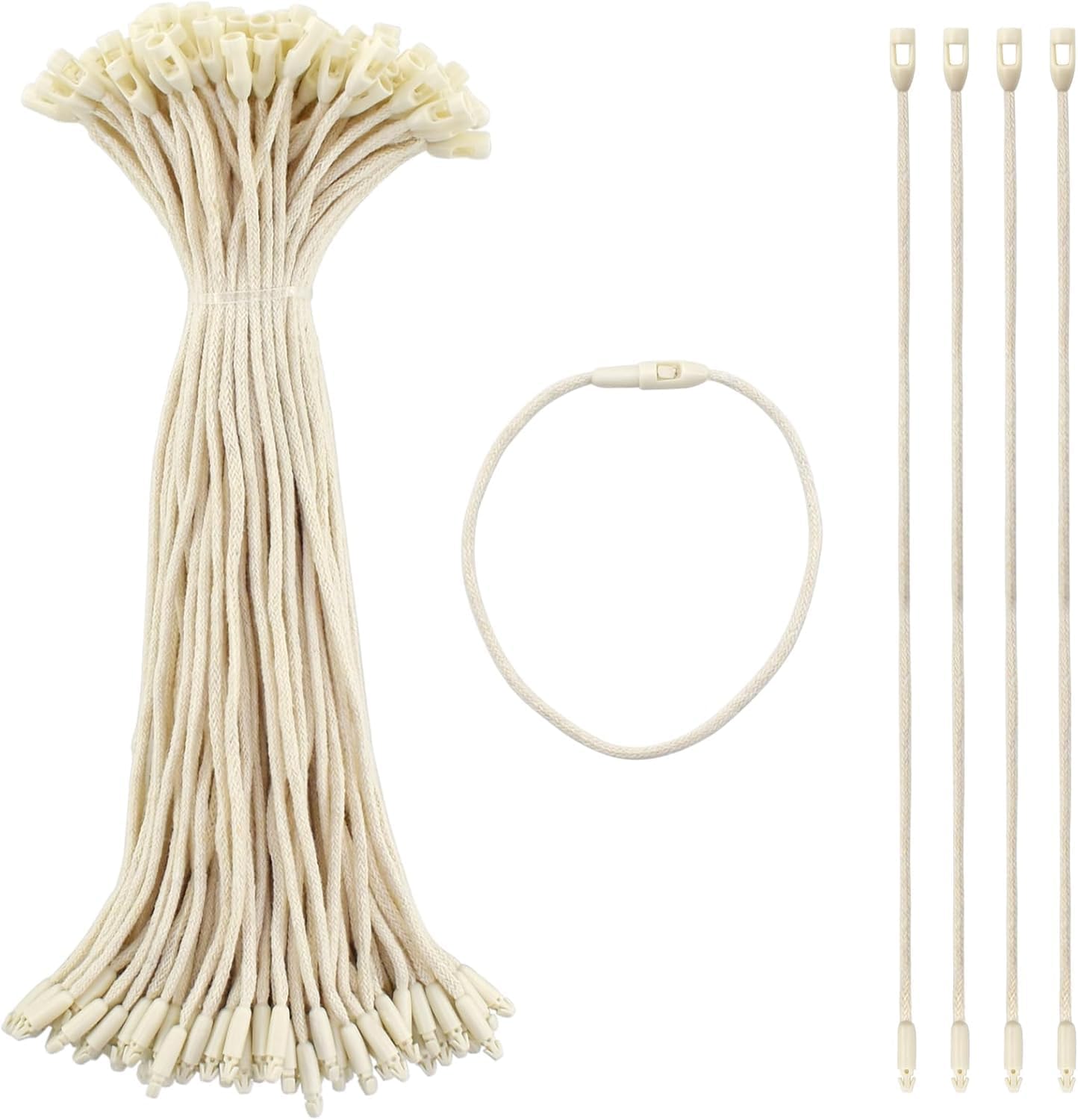 HENWUBEI Polyester Rope Hang Tag String Snap Lock Pins Loop Price Tag ...