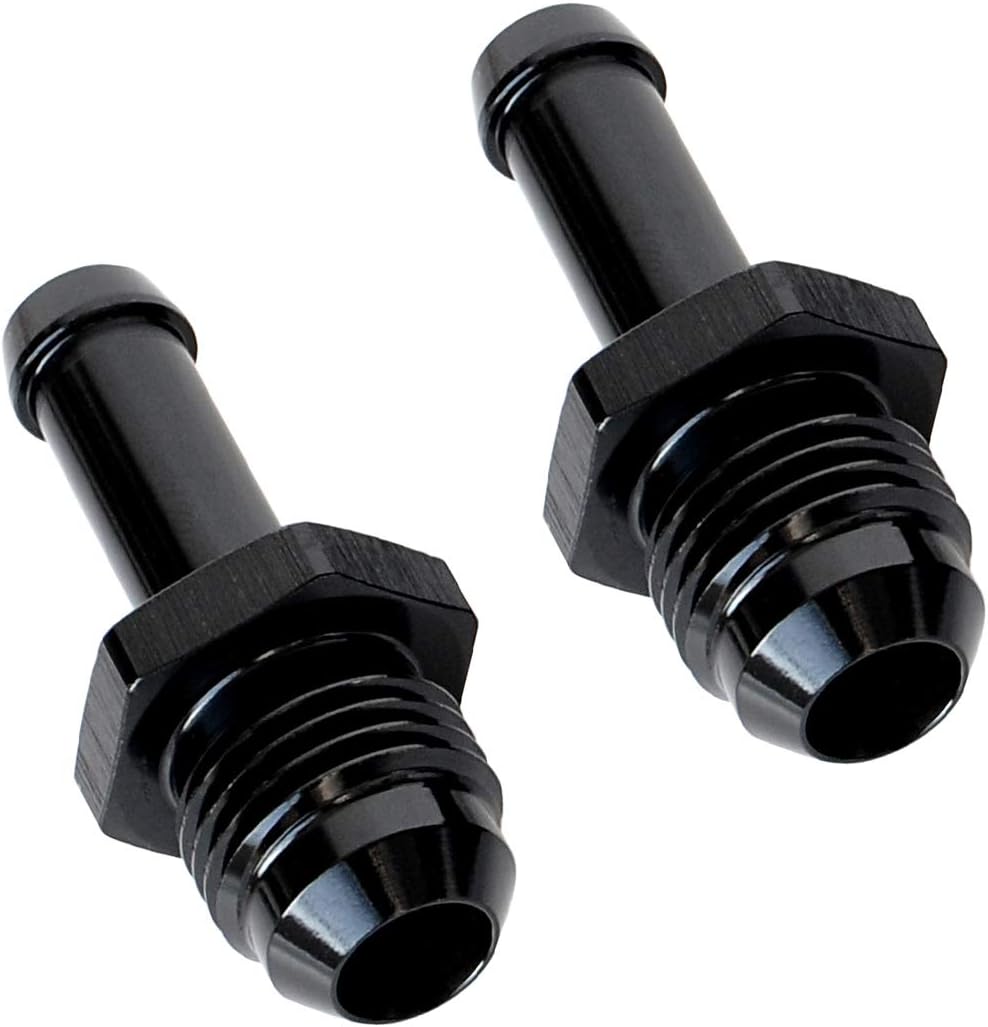 Amazon.com: 6 AN Male to 5/16 Hose Barb Fitting 6AN O-ring Seal Boss ...