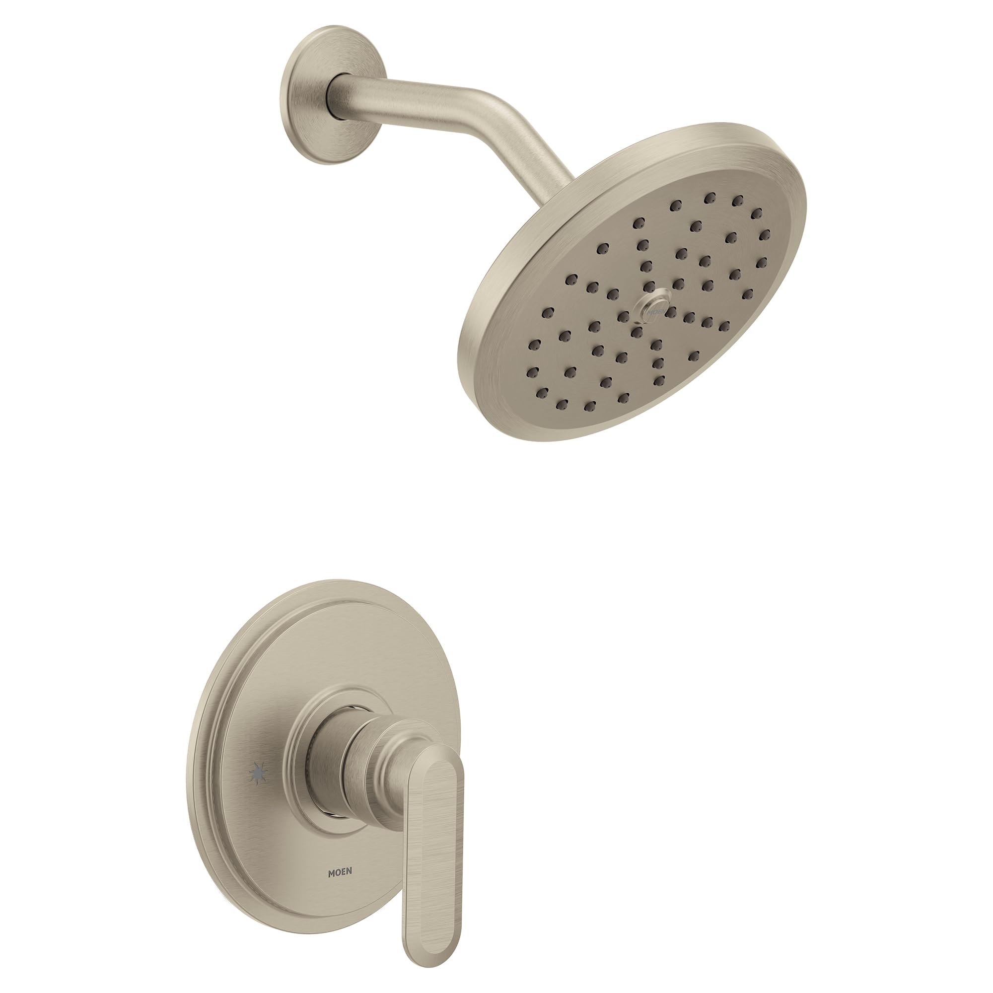 Moen Greenfield Brushed Nickel M-CORE 3 Series Shower Trim with Wide ...