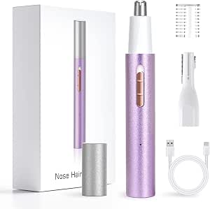 Ginity Ear and Nose Hair Trimmer for Women Men,2024 Rechargeable 2 in 1 ...