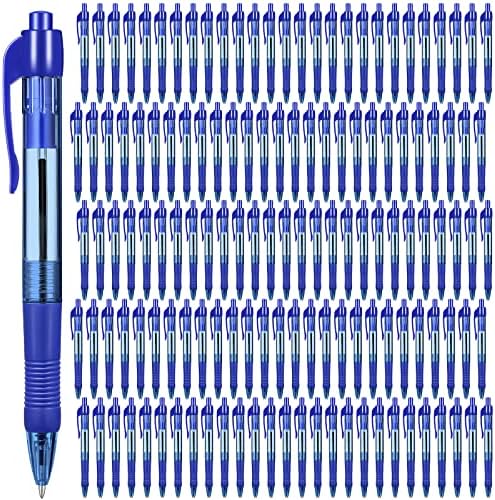 Amazon.com : Eaasty 100 Pieces Pens Bulk Long Retractable Ballpoint Pen ...