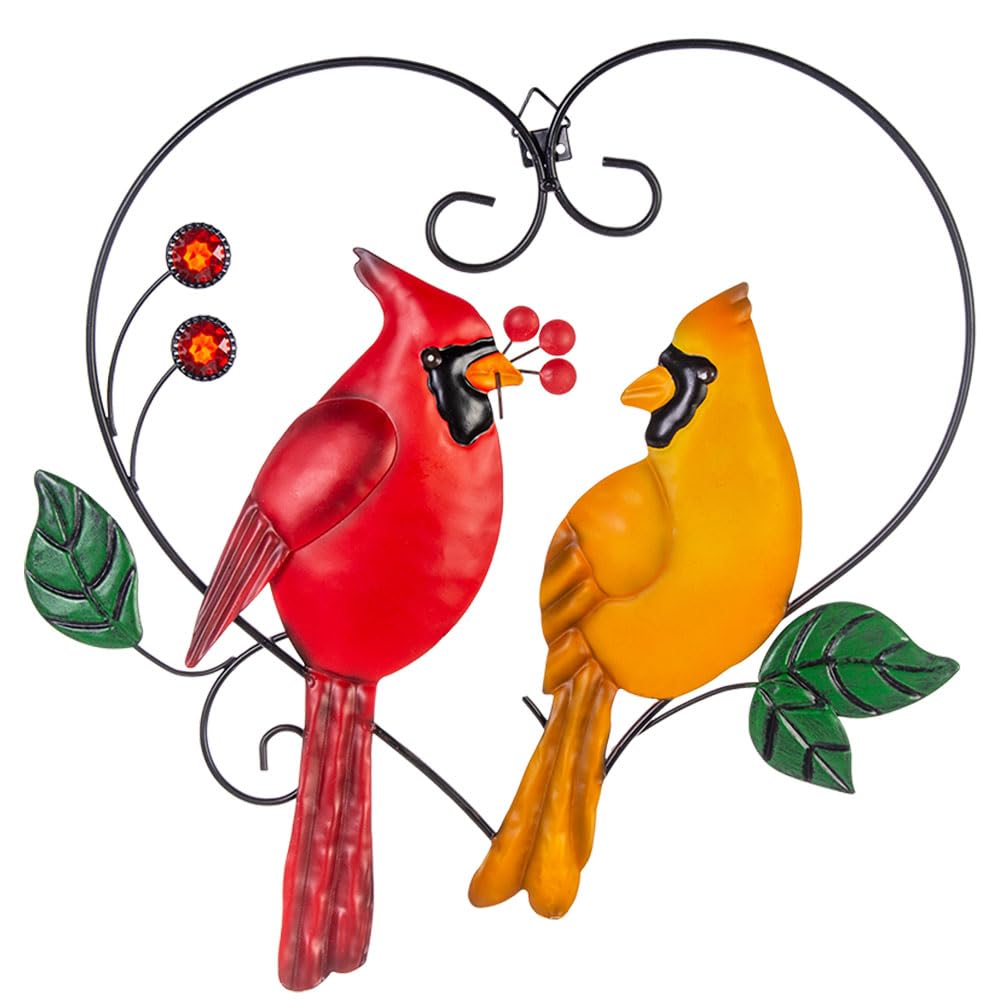 Amazon.com : dreamskip Metal Wall Art Cardinal Decor, Metal Bird Yard ...
