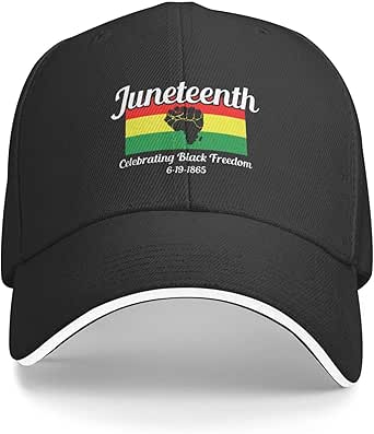 Happy Juneteenth Day Hat for Men Women Baseball Cap Stylish Casquette ...