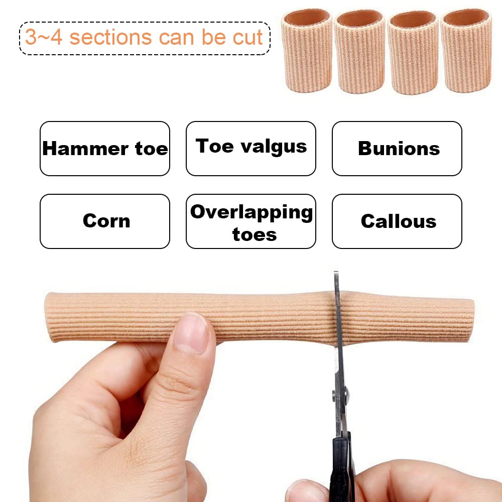 Snapklik.com : 6 Pack Toe Tubes, Toe Cushion Tube, Toe Tubes Sleeves ...