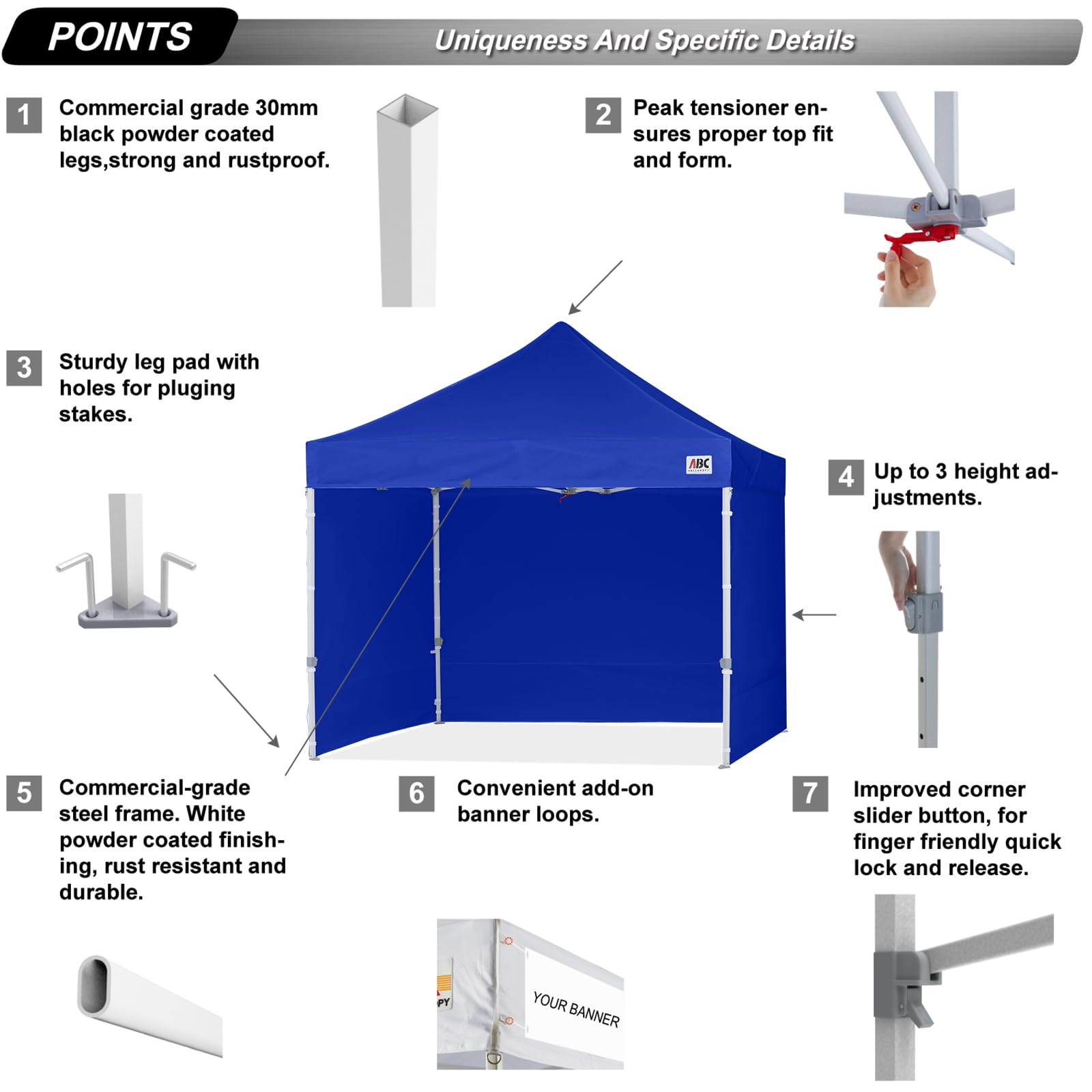 Snapklik.com : ABCCANOPY Easy Pop Up Canopy Tent