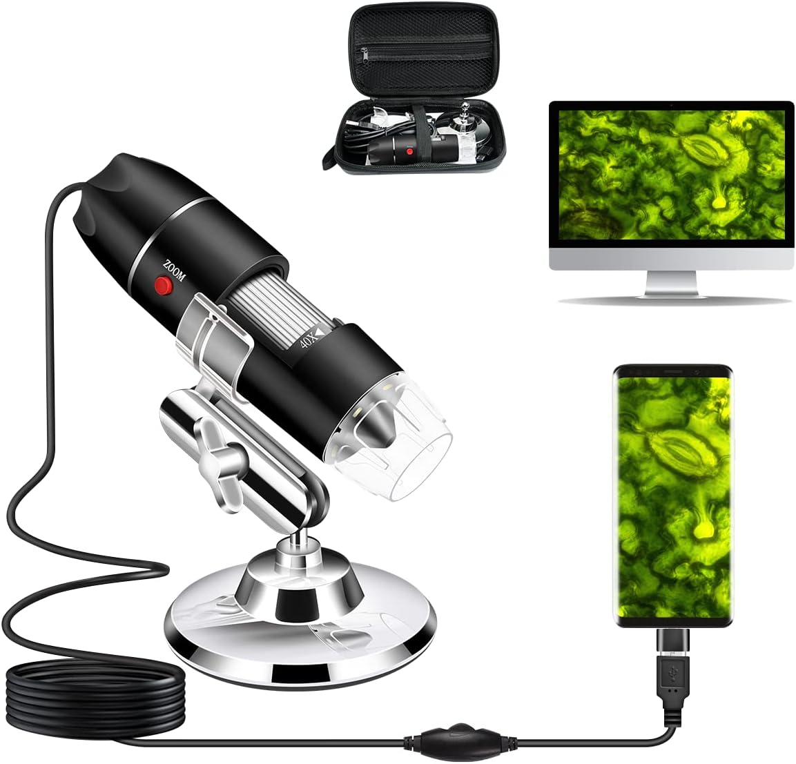 Amazon.com : STPCTOU Wireless Digital Microscope 2022 News USB 50X ...