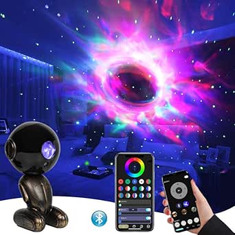 New APP Control Star Night Light BT Robot Nebula Projector lamp Astro ...