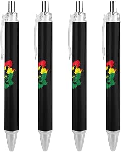 Amazon.com: Rastafarian Lion Ballpoint Pens Retractable Pen Work Pens ...