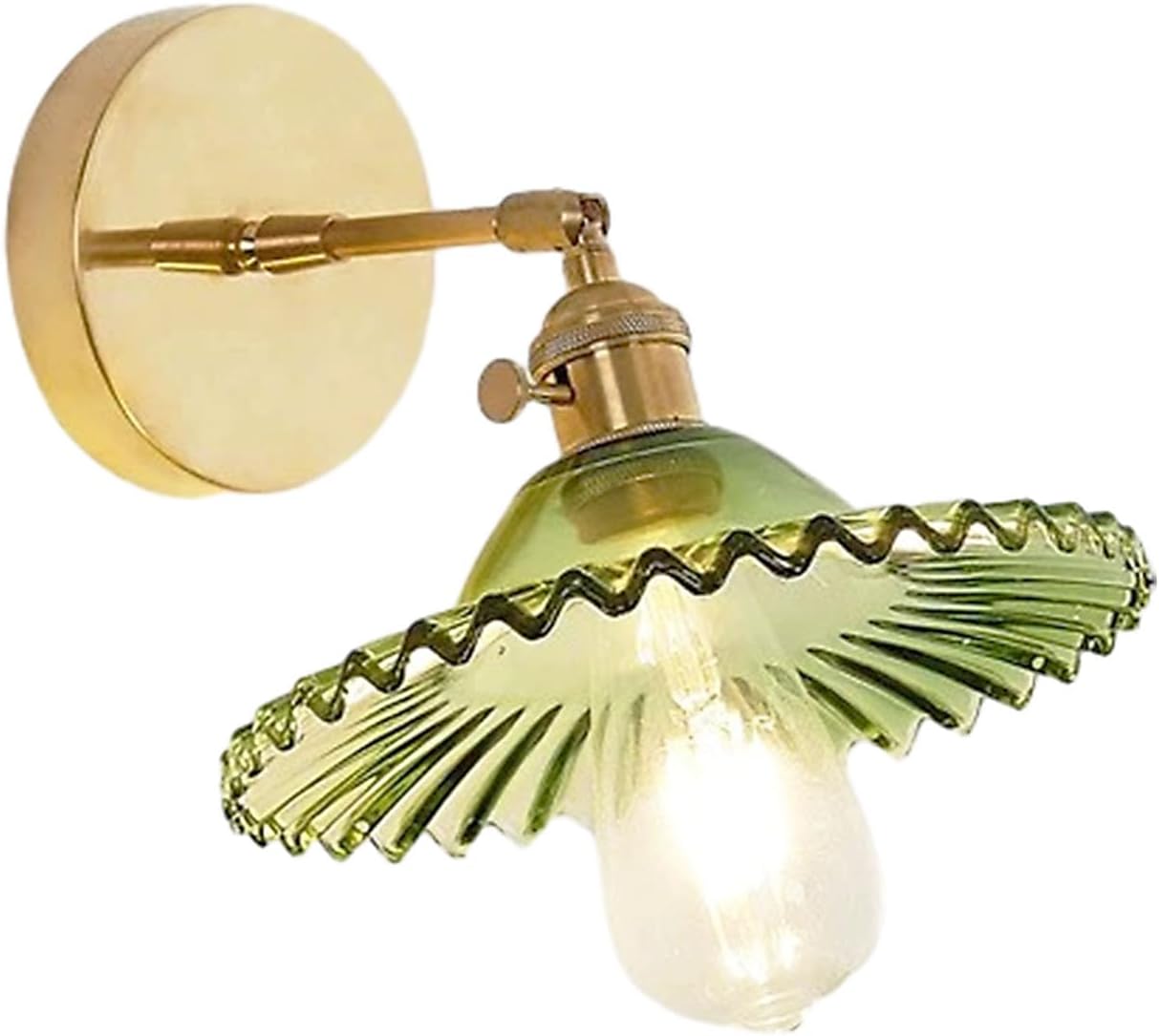 S-Cevada Lovely Wall Mounted Glass Sconce Light, Industrial Vintage ...