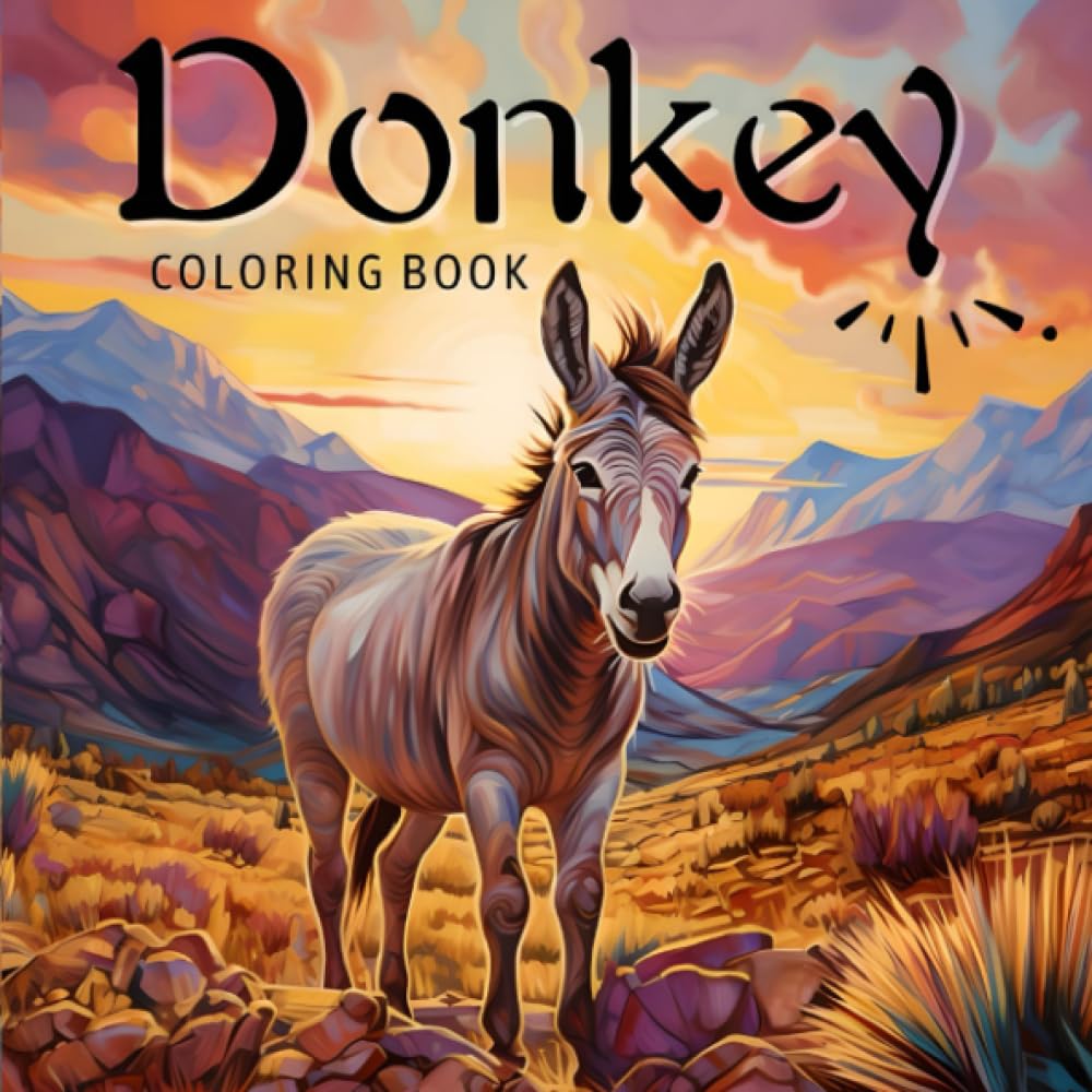 Amazon.com: Donkey Coloring Book: 9798860899834: MVI: Books