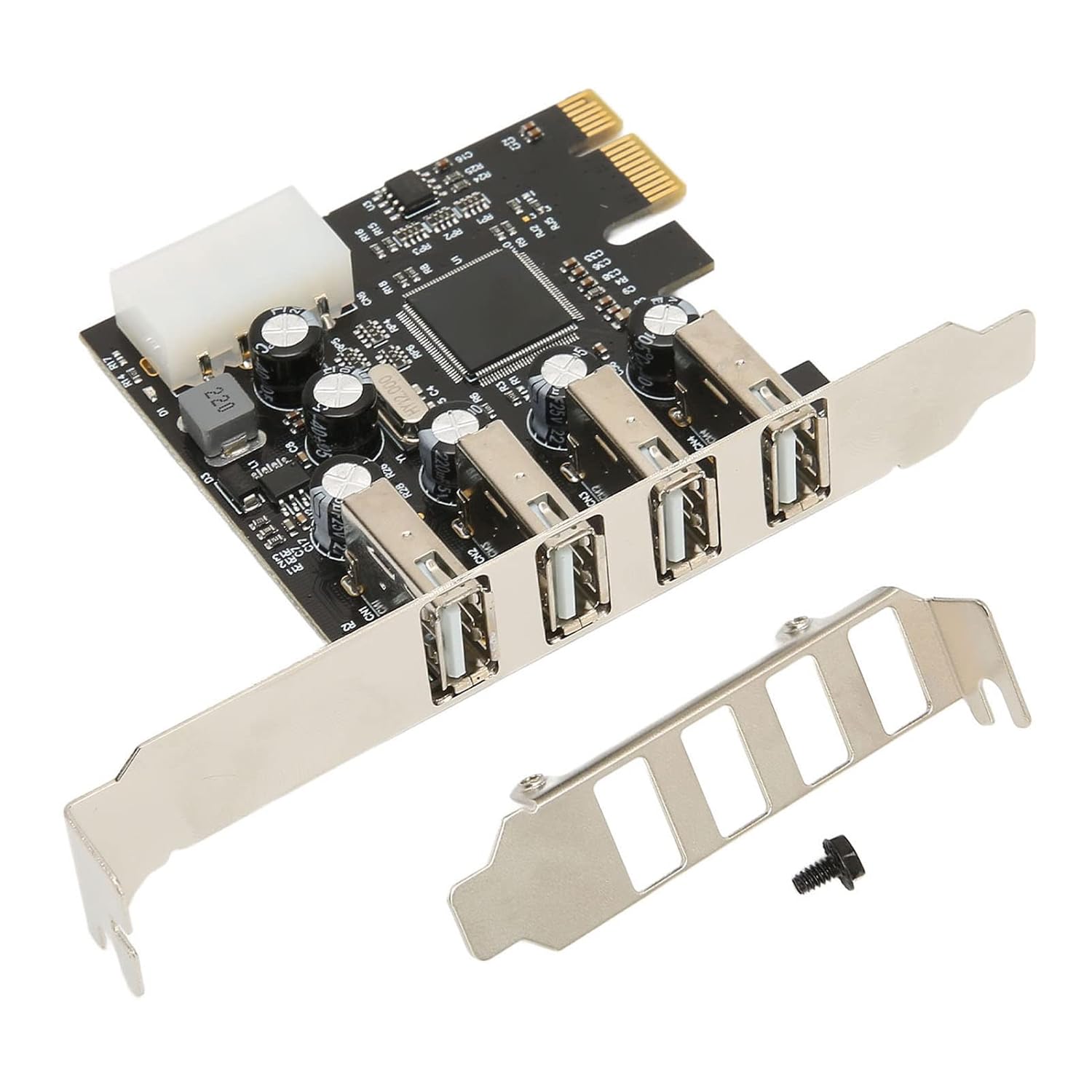 PCI E to USB Expansion Card Hub, Dsktop Computer to 4 USB 2.0 Ports, 4 ...