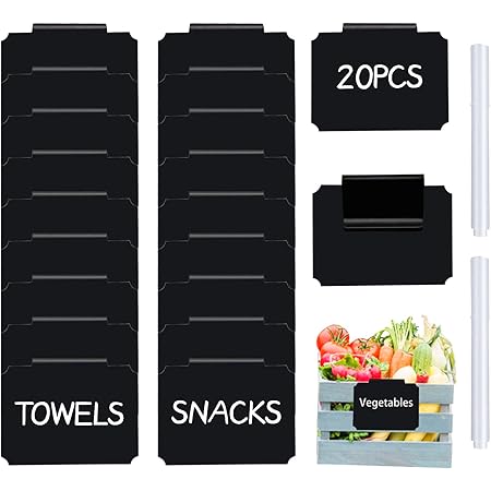 Amazon.com : badigo 20 Basket Labels Clip On, Reusable Labels for ...