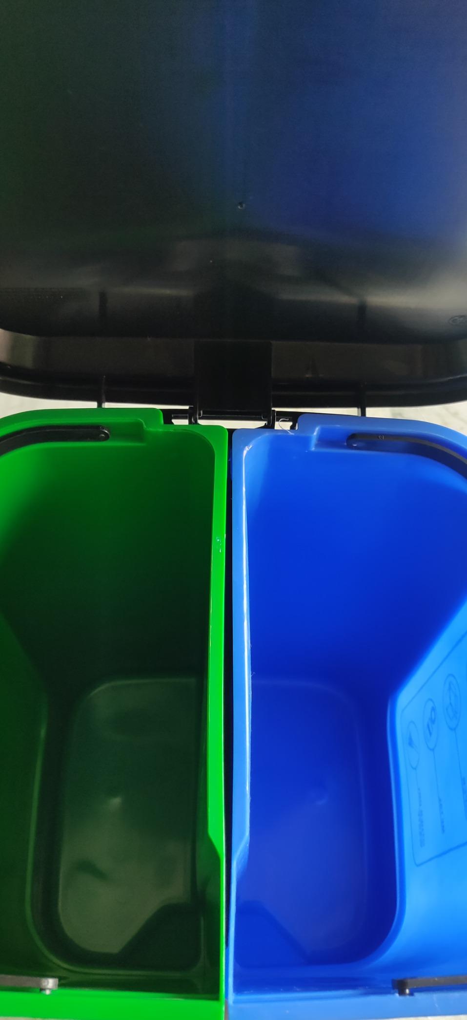Nilkamal 10 Liter Twin Dustbin (Blue & Green) : Amazon.in: Home & Kitchen