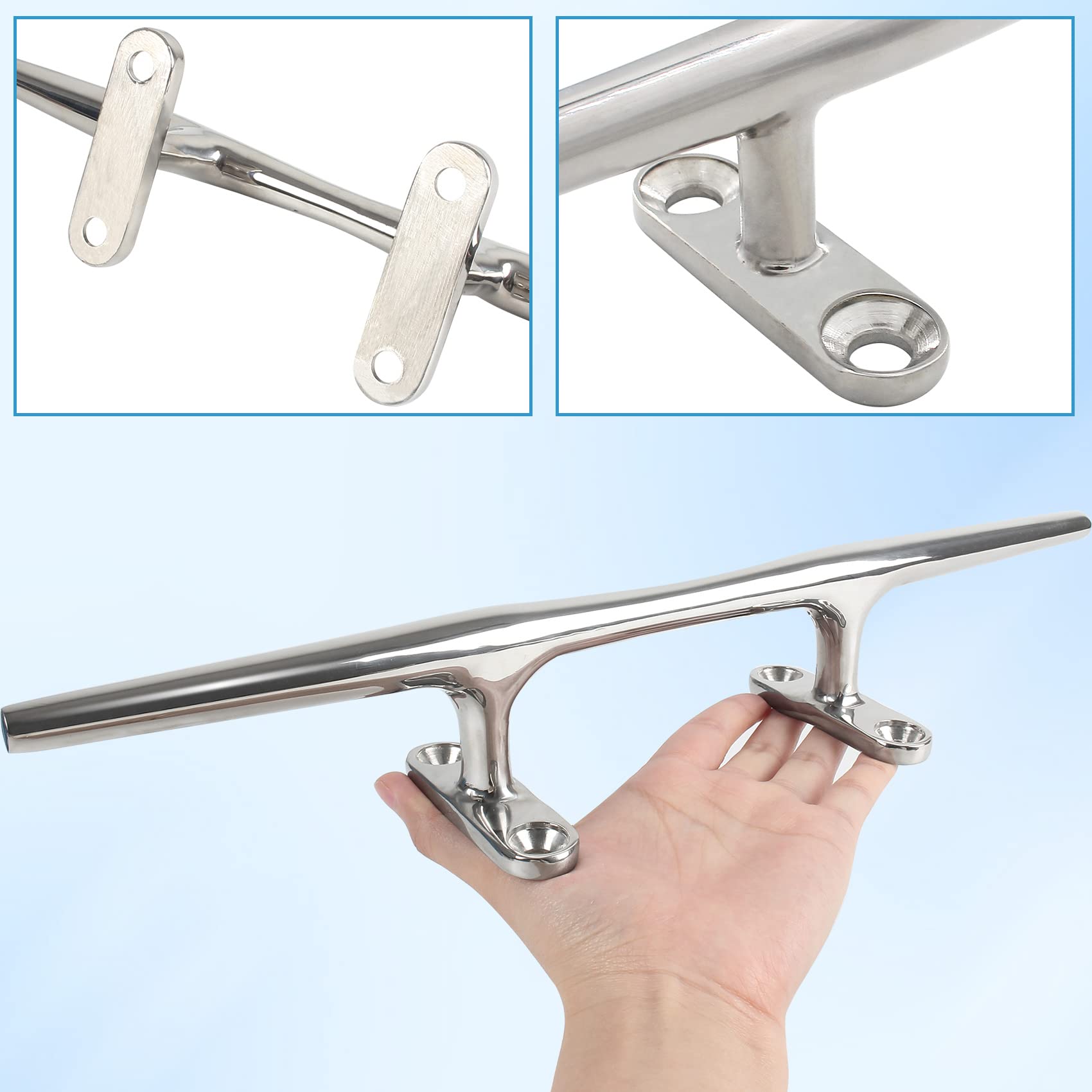 Snapklik.com : VEITHI Boat Cleats Dock Cleats 15 Inch 316 Stainless ...