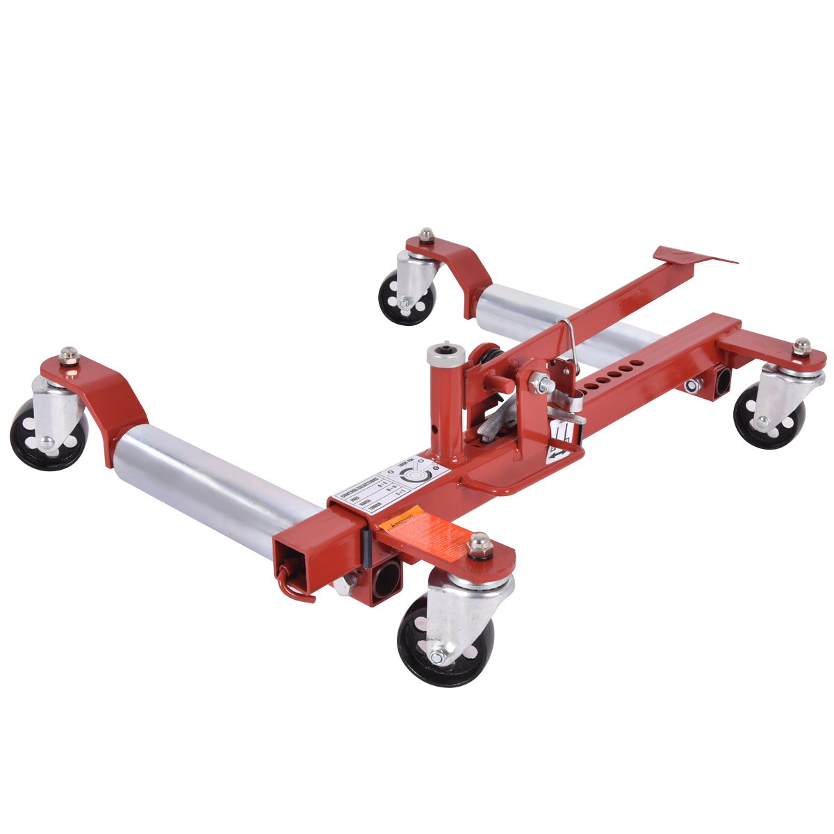 Buy COSTWAY 1500lbs Wheel Skate Dolly with 4 Swivel Castors, Foot Pedal ...