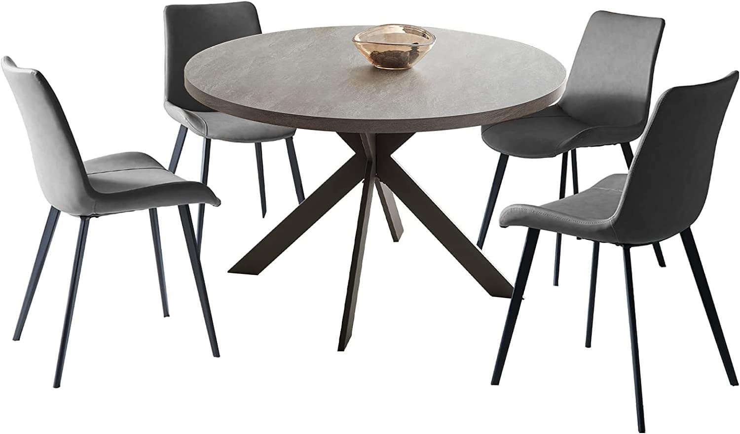Amazon.com - Zerifevni Round Dining Table Set, Mid Century Modern Round ...