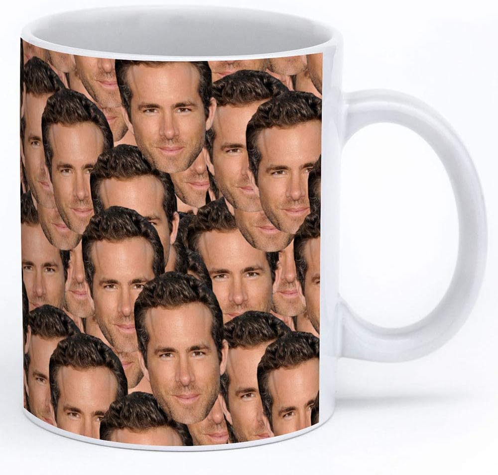 Amazon.com: SpreadShoes Ryan Reynolds Mug 11oz White Ceramic Coffee Cup ...