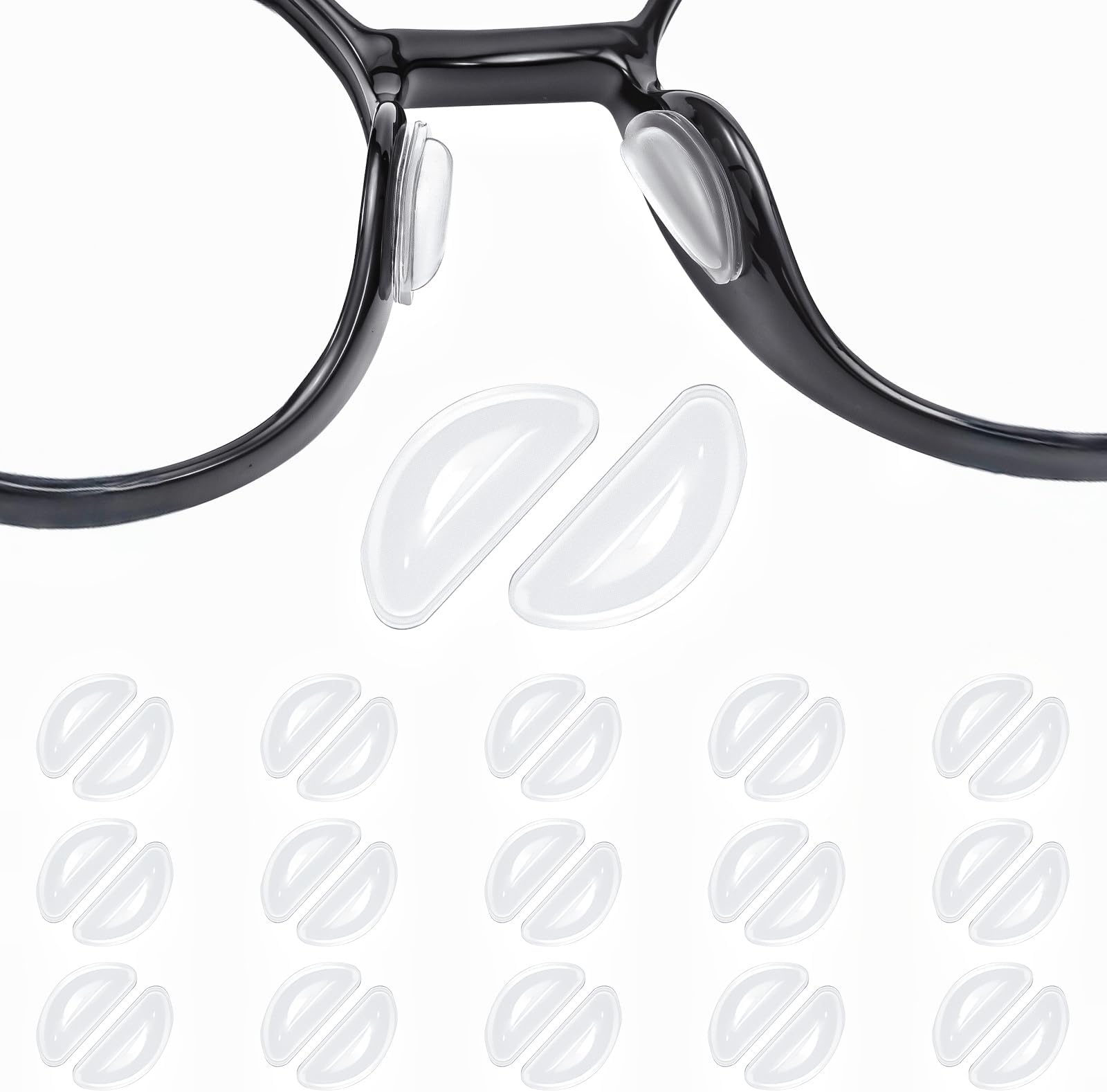 Amazon.com: Omnful Eyeglass Nose Pads, 3.2mm Thickness Adhesive Anti ...