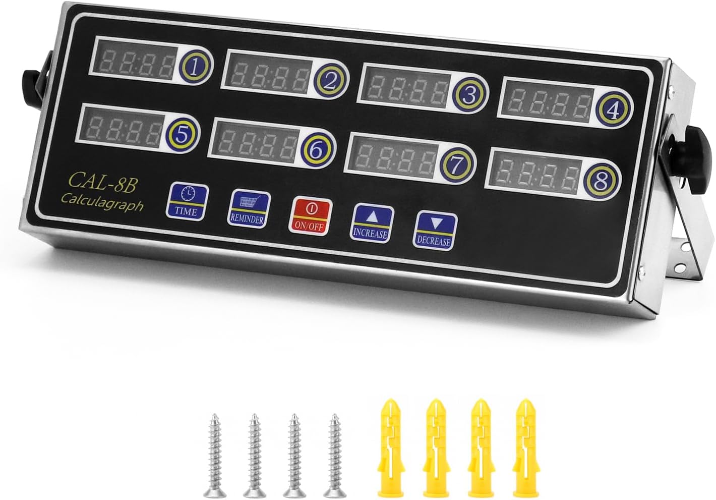 Amazon.com: QWORK Digital Kitchen Timer - 8-Channel Multi-Timer with ...