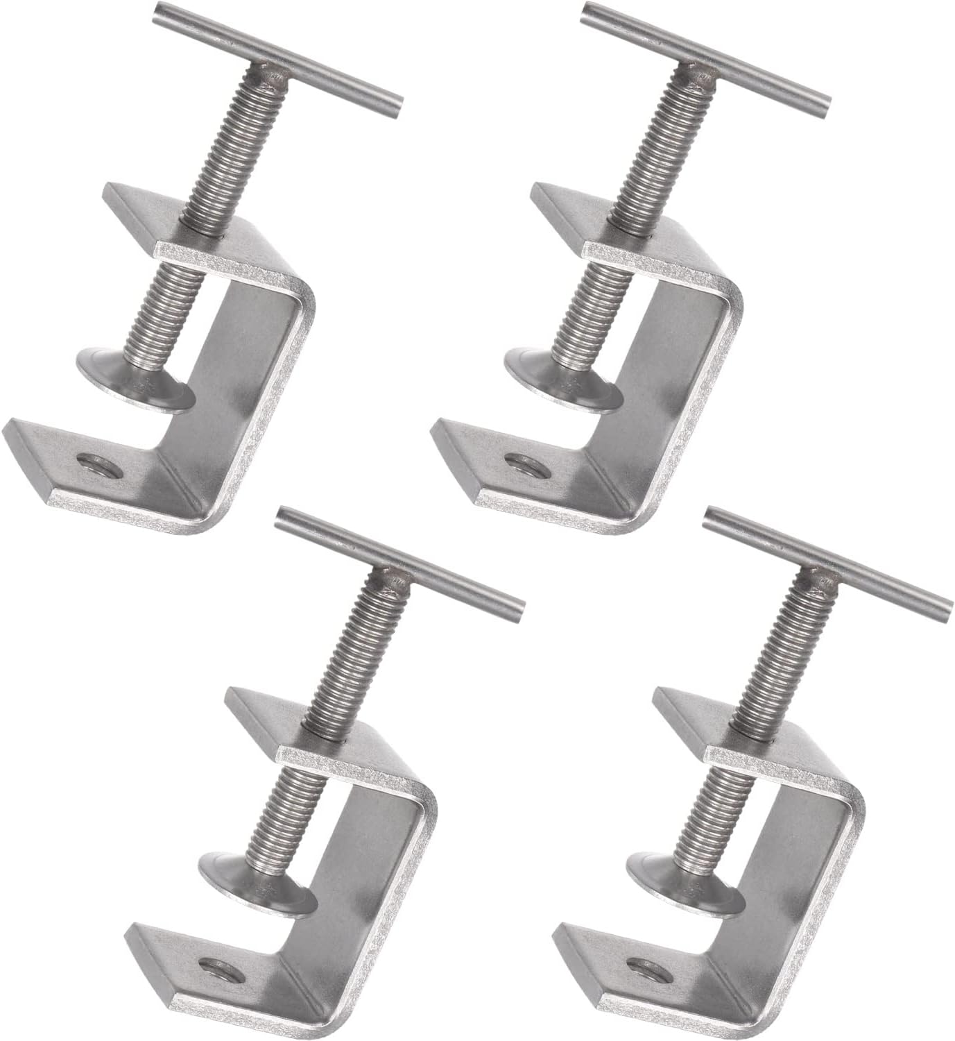 Lounsweer 20 Pcs Stainless Steel C Clamps Heavy Duty 1 3/16 Inch Mini ...