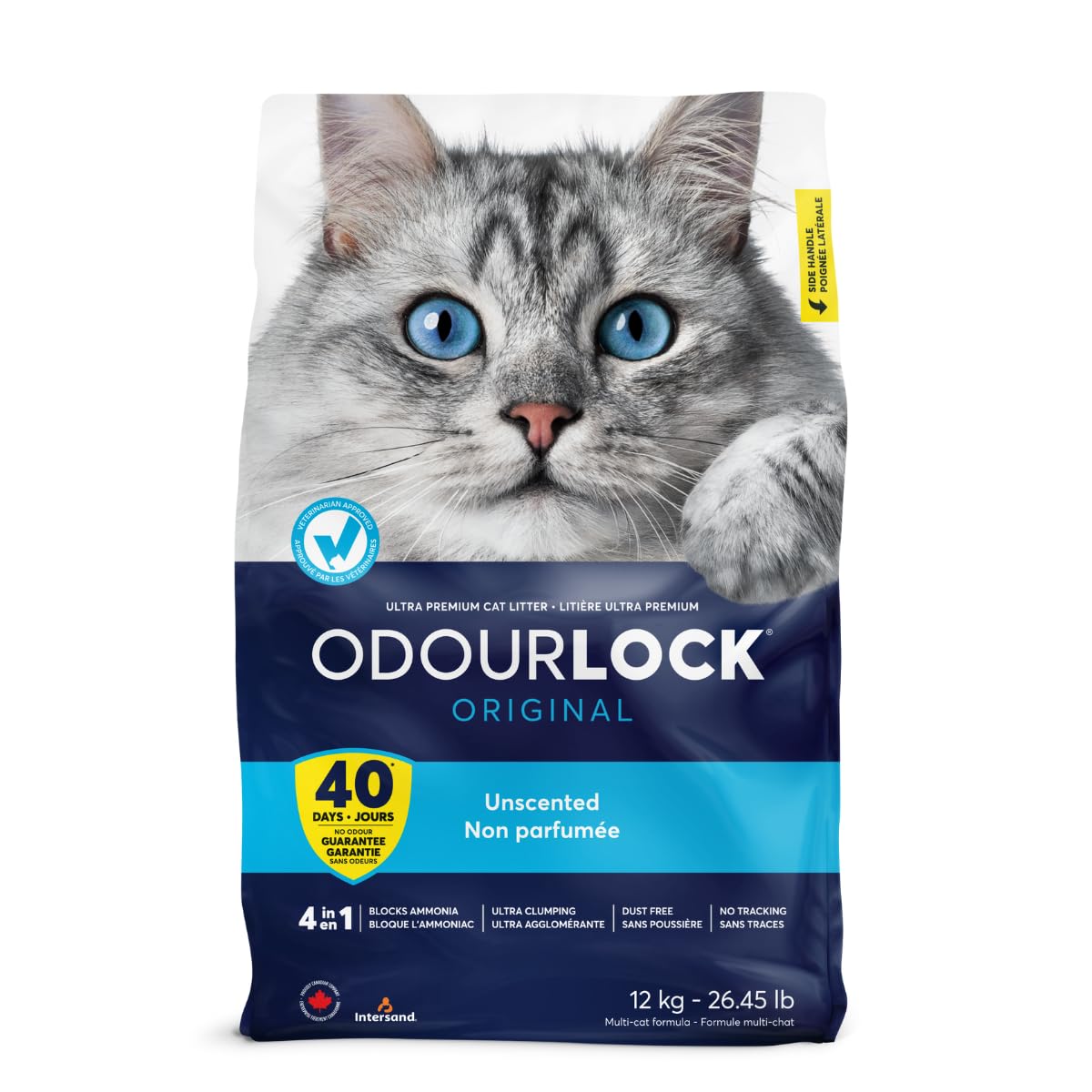 Buy OdourLock Unscented Ultra Premium Cat Litter- Blocks Ammonia for 40 ...