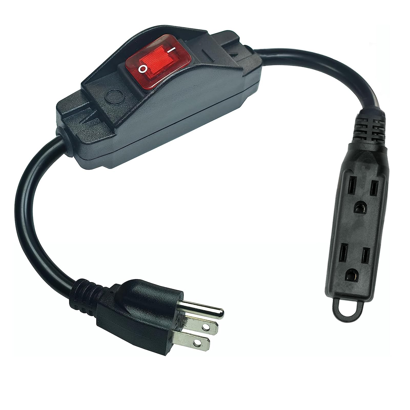 EP 6 Ft Inline Extension Cord with On-Off Switch, 16/3 SJTW Heavy Duty ...