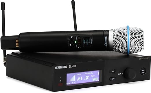 Amazon.com: Shure Wireless Microphone System with BETA87A Handheld ...