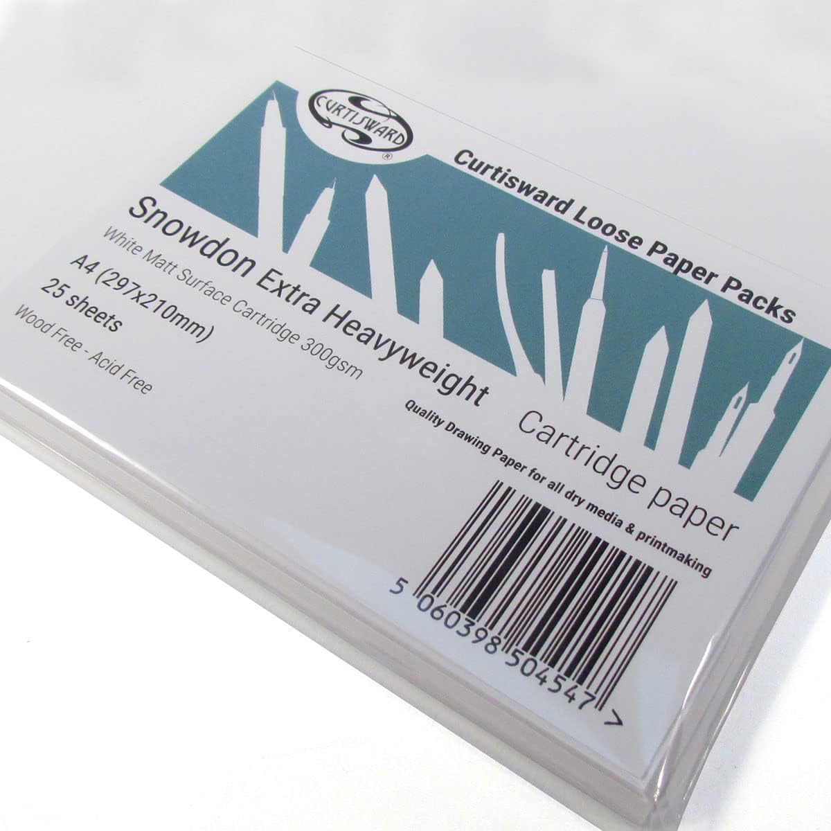 Snowdon White Extra Heavy Weight White Cartridge Paper 300gsm A4 - Pack ...