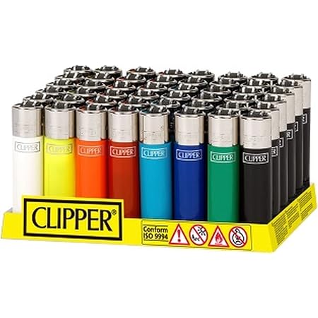 Clipper Micro - Pack of 5 - Lighter Assorted Colours & Designs : Amazon ...