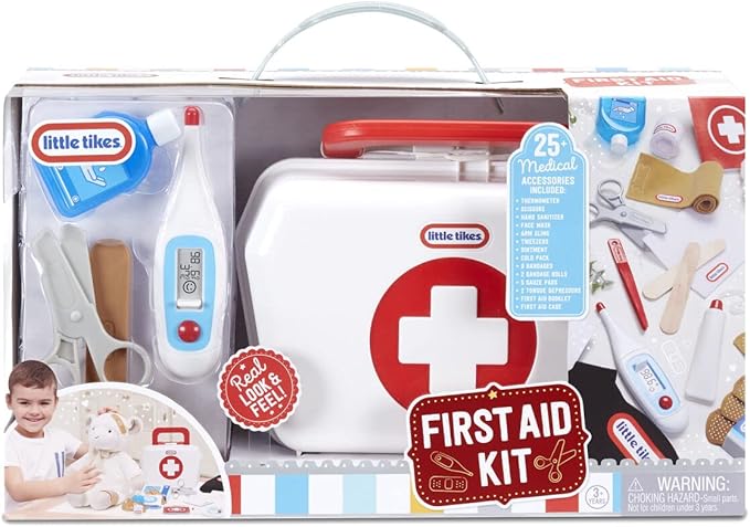 Amazon.com: Little Tikes First Aid Kit Realistic Doctor Pretend Play ...