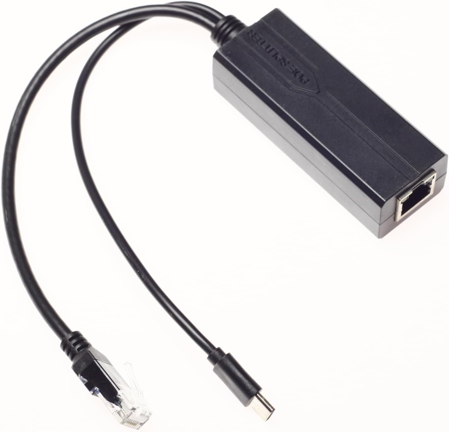Wirenest Gigabit PoE Splitter with USB-C Power Connector Compatible ...