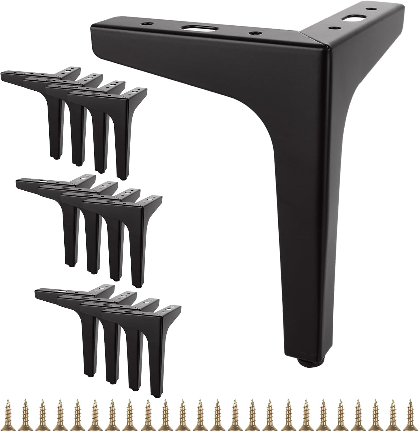 Amazon.com: LOYORTY 12 Pieces 6 inch Metal Furniture Legs, Matte Black ...