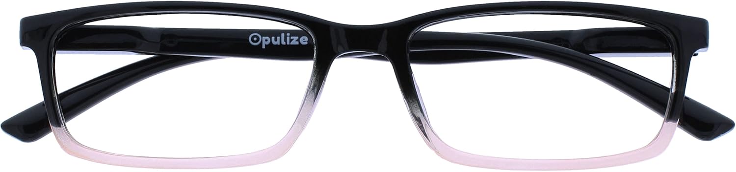 Amazon.com: OPULIZE See Reading Glasses with Blue Light Blocking Narrow Frame Spring Hinges ...