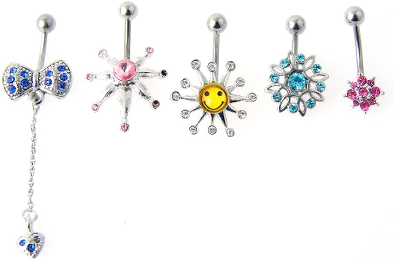 Amazon.com: Body Jewelry Assortment Set #33 set of 5 : Clothing, Shoes ...