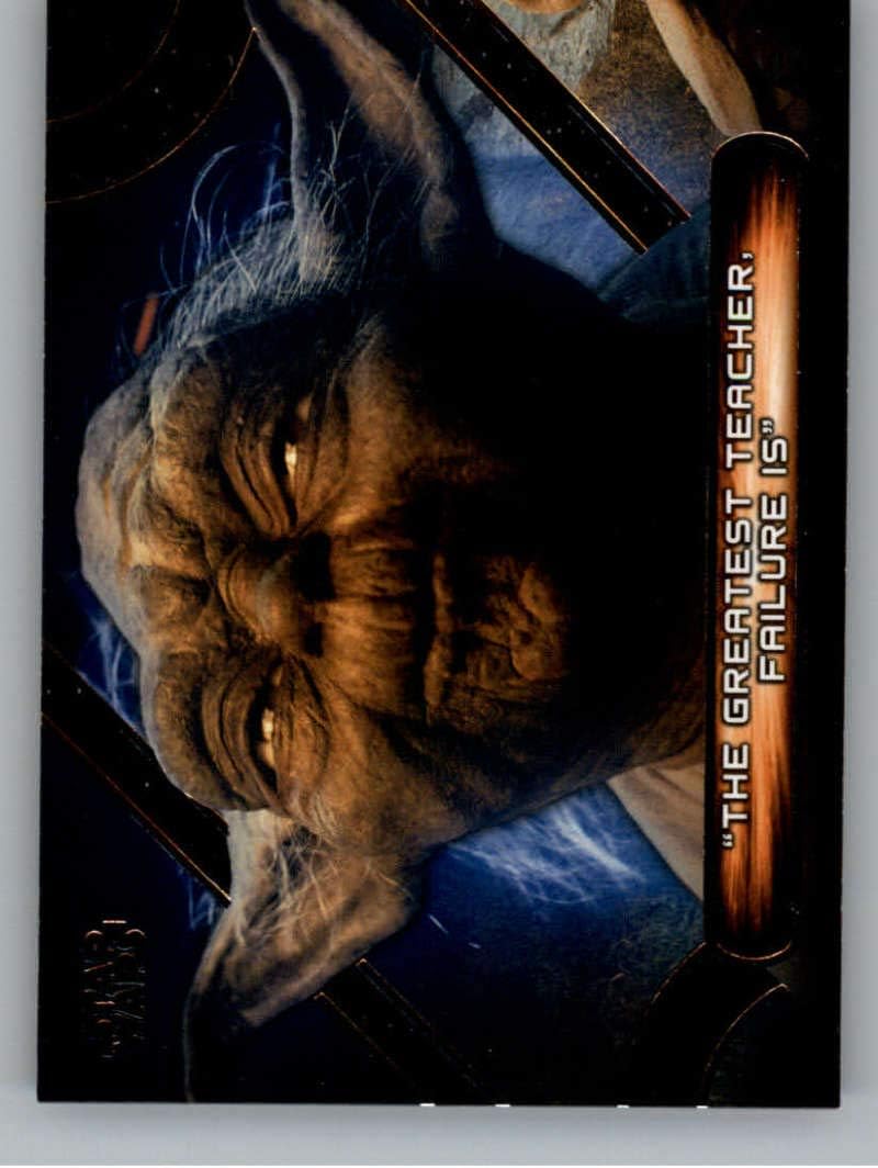 2018 Topps Star Wars Galactic Files Memorable Quotes #MQ-6 (Yoda) The ...