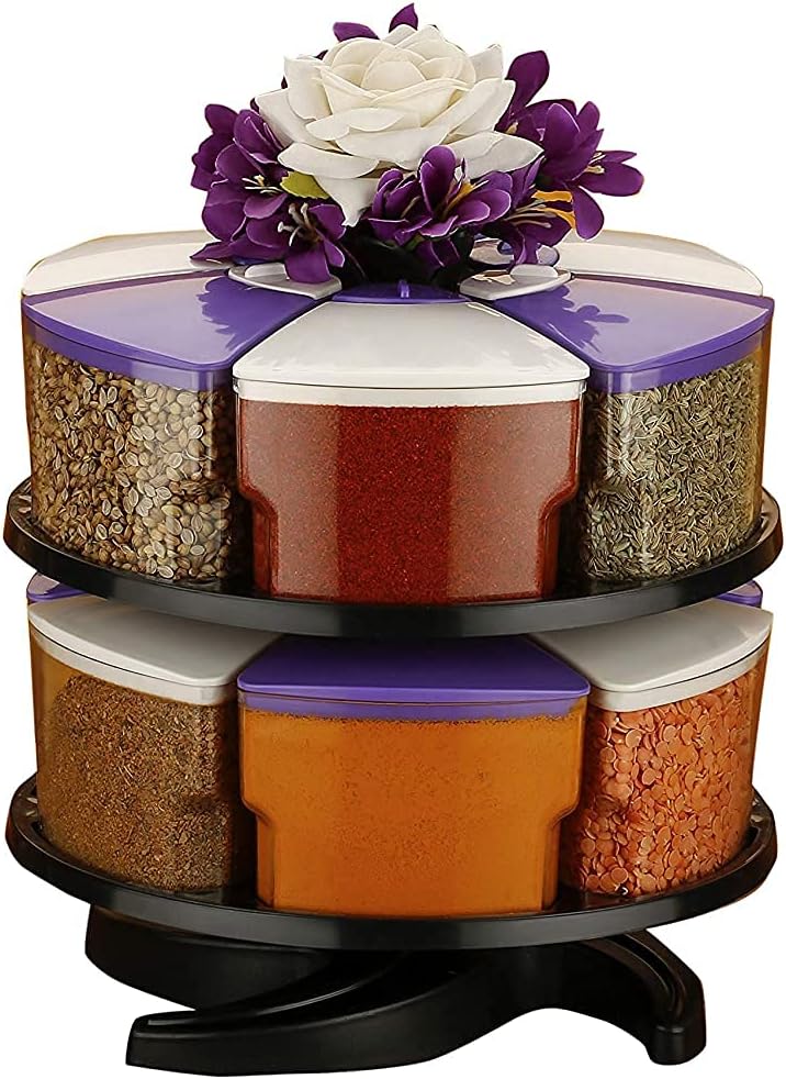 Buy OINOZ Multipurpose Plastic Big Revolving Spice Rack 16 in 1 ...