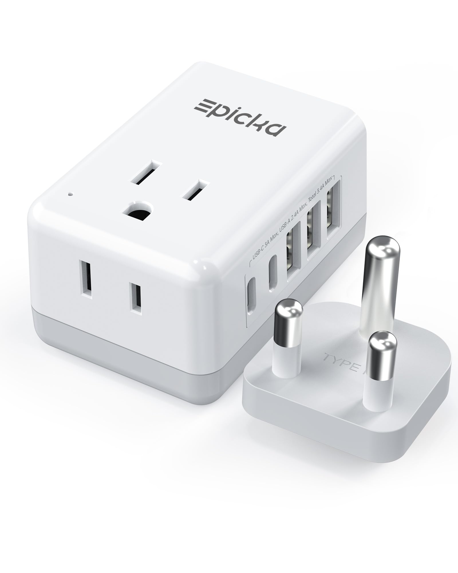 Snapklik.com : US To South Africa Travel Adapter, Universal Plug Adapter